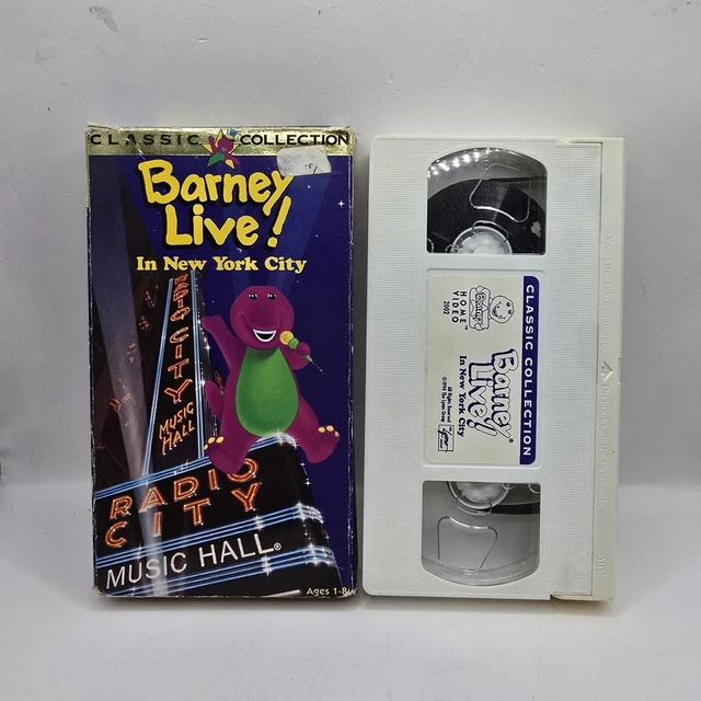 BARNEY LIVE! IN New York City On VHS (1994 Barney Home Video) Vintage ...