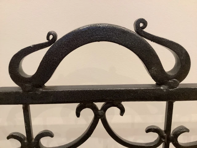DARK GREY IRON Coated Fire Guard Screen Fireplace Hearth 85 cm x 69 cm ...