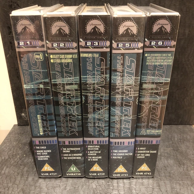 STAR TREK - The Next Generation - Complete Season 2 Bundle X 5 VHS ...