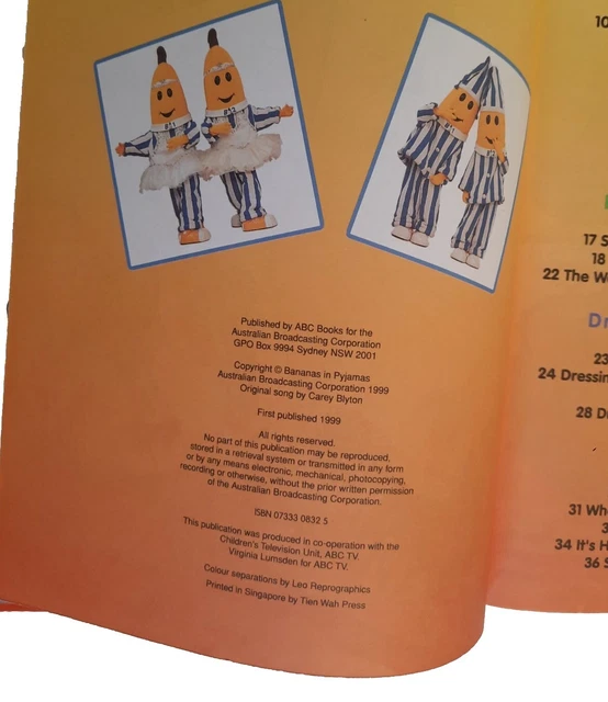 BANANAS IN PYJAMAS Bumper Book Stories Activity Colouring Book Vintage ...