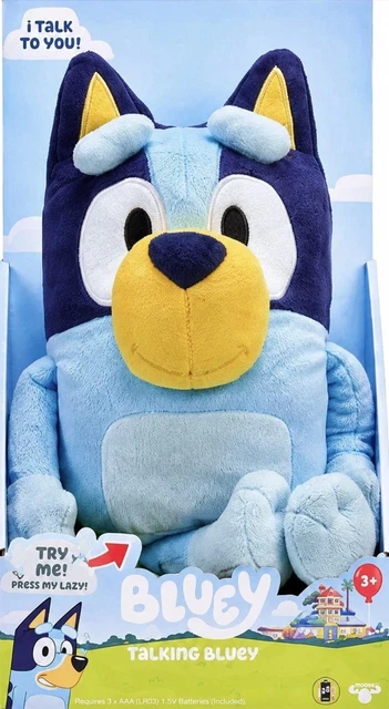 BLUEY INTERACTIVE TALKING Plush Soft Toy 13” 33cm Sound Effects Teddy £ ...