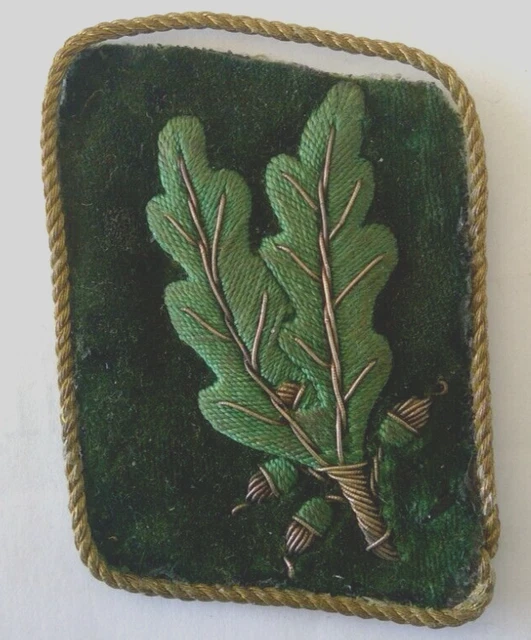 GERMAN WW2 OFFICERS Parade collar patch for the brown uniforms £50.60 ...