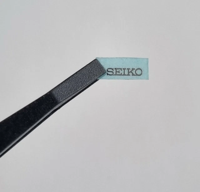 SEIKO DIAL LOGO replacement emblem sticker watch mod BLACK High quality ...