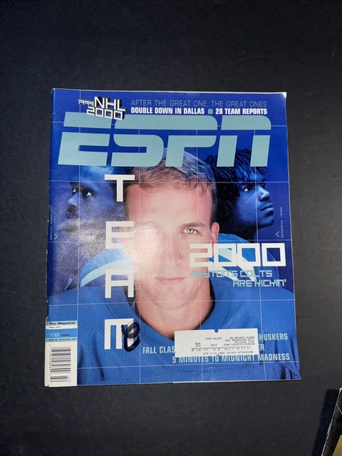 VINTAGE ESPN MAGAZINE, October 18, 1999, Peyton Manning On Cover £7.88 - PicClick UK