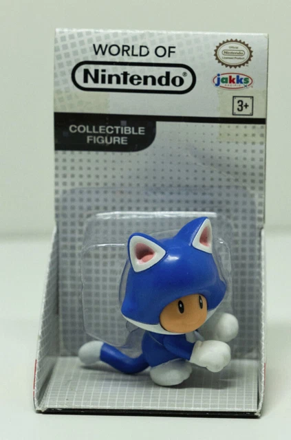 NEW JAKKS 91428 World of Nintendo Super Mario 2.5-Inch CAT TOAD Mini ...