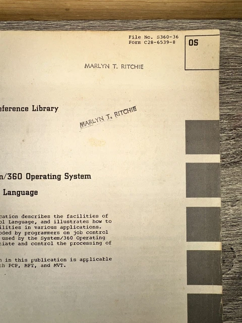 IBM SYSTEM 360 Principles of Operation Reference Library Guide Book ...