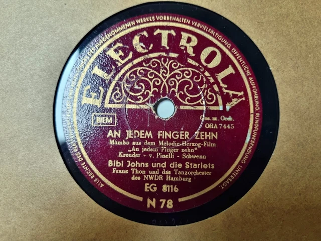 BIBI JOHNS - An jedem Finger zehn/ Gilli-Gilli Oxenpfeffer Schellack ...
