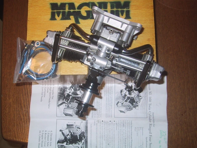 MAGNUM 160 TWIN four stroke glow engine in box £579.99 - PicClick UK