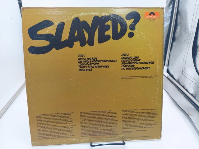 🎸 SLADE – Slayed? LP Record (1972) 🎶 VG+ cVG WL Promo Ultrasonic Clean! 🎵. $49.91 - PicClick CA