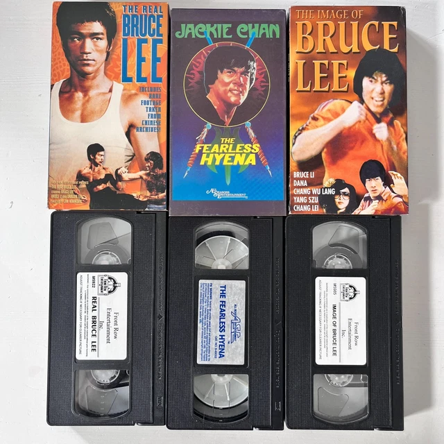 KUNG FU VHS Lot - Bruce Lee, Jackie Chan - The Real Bruce Lee, Fearless ...