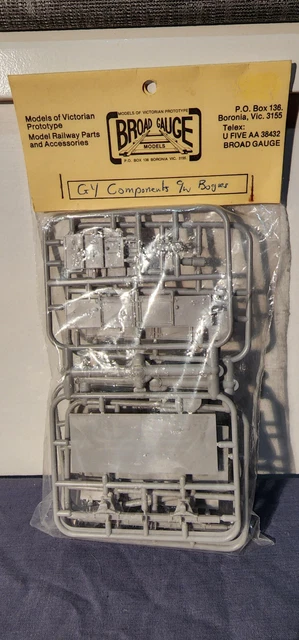 BGM BROAD GAUGE Models HO scale VICTORIAN RAILWAYS GY WAGON KIT - New ...