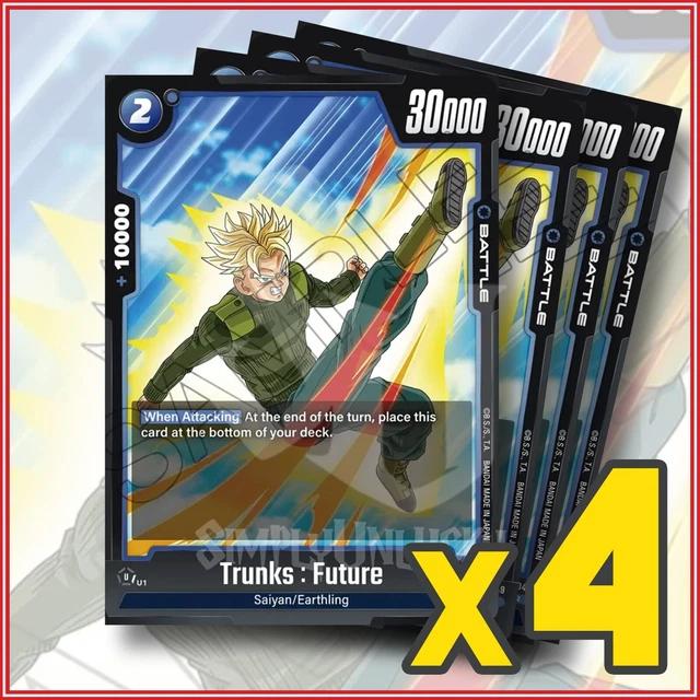 DRAGON BALL SUPER FUSION WORLD : Trunks Future Awakened Pulse FB01-049 R x4 EUR 1,10 - PicClick FR