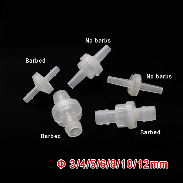 PLASTIC NON RETURN Valve One Way Check Valve Φ3mm-12mm Fuel Air Water ...