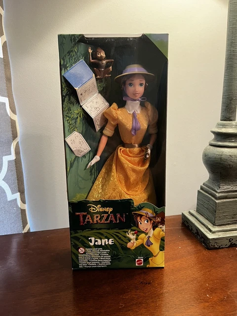 DISNEY'S TARZAN JANE Porter 11" Doll Vintage Mattel 1999 Barbie 22345 Open Box EUR 39,64 ...