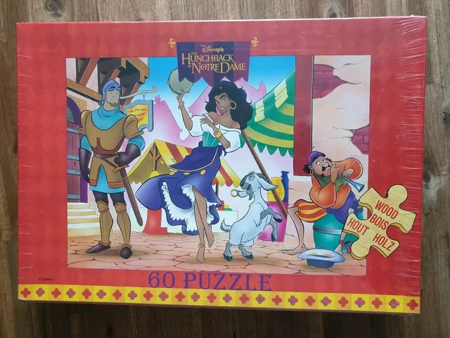 DISNEY THE HUNCHBACK of Notre Dame 60 Piece Wooden Jigsaw Puzzle New in ...