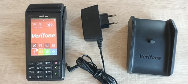 TERMINAL DE PAIEMENT Verifone V240m 3G Bluetooth WIFI Sans contact EUR ...