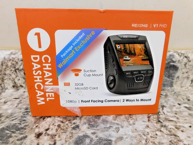 REXING V1 FHD Front Dash Cam Camera 1080p (32GB Card Included) - Sealed ...