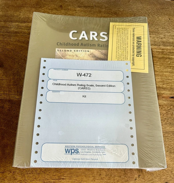 CARS-2 CHILDHOOD AUTISM Rating Scale, Second Edition Complete Kit ...