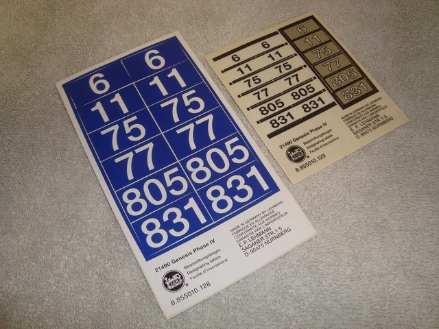 LGB 21490 SERIES Amtrak Genesis Phase 4 Diesel Loco Road Number Labels ...