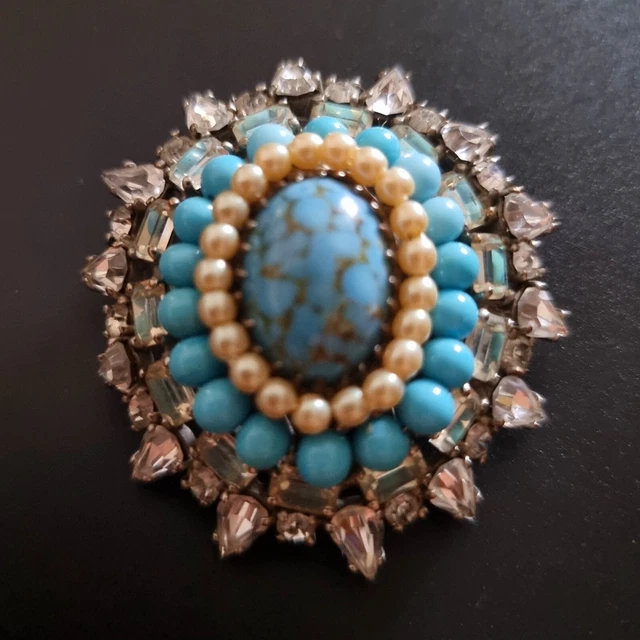 ROGER JEAN PIERRE, Magnifique Rare BROCHE ancienne, vintage des années ...