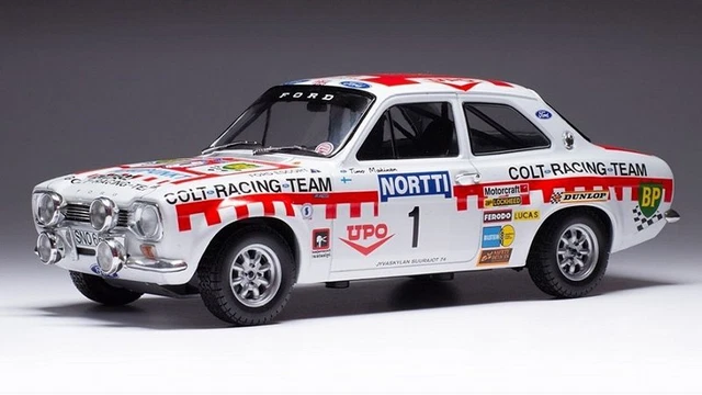 FORD ESCORT MK1 RS1600 Rally 1000 Lakes 1973 Makinen-Liddon 1:18 Ixo ...