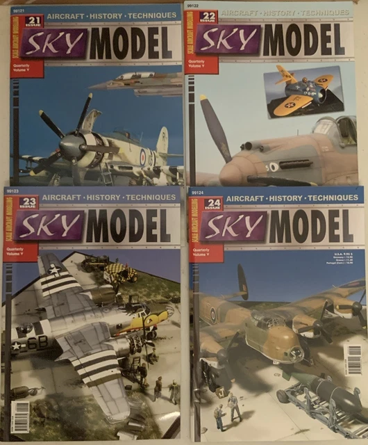 LOT OF 4 Sky Model Aviation Scale Aircraft Modelling Magazines, Issues ...