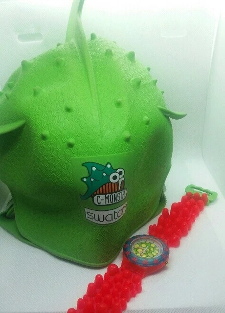 SWATCH SDZ101 C-MONSTA-SCUBA 200 Atlanta 1996 Green Sea Monster Cap ...