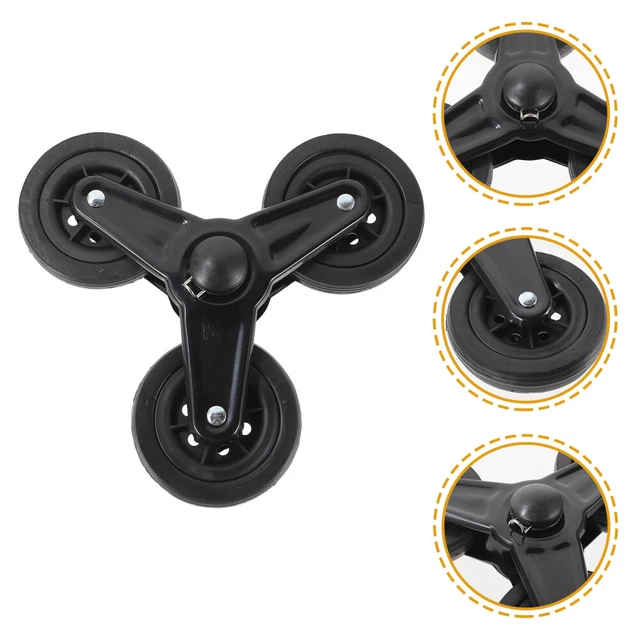 HEAVY DUTY TRIANGLE Wheels Trucks Vegetable Shopping Cart Black Grocery ...