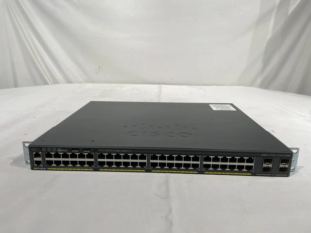 CISCO CATALYST 2960-X Gigabit Ethernet Switch WS-C2960X-48FPS-L (48 ...