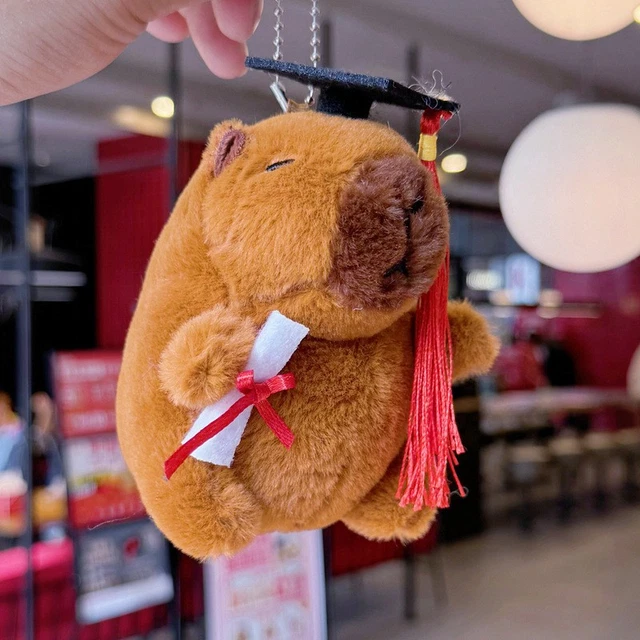 CAPYBARA KEYCHAIN PLUSH Toy With Sparkling Chain For Animal Collectors $13.60 - PicClick AU