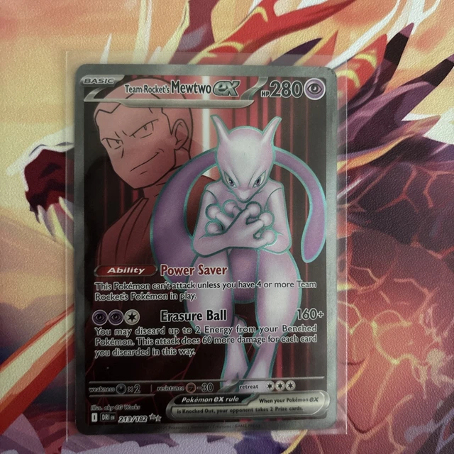 POKEMON TEAM ROCKET Mewtwo EX 213/182 Destined Rivals £31.92 - PicClick UK