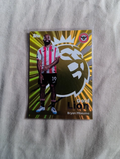 TOPPS PREMIER LEAGUE 2025/26 Bryan Mbuemo Gold Lion Brentford £0.99 ...