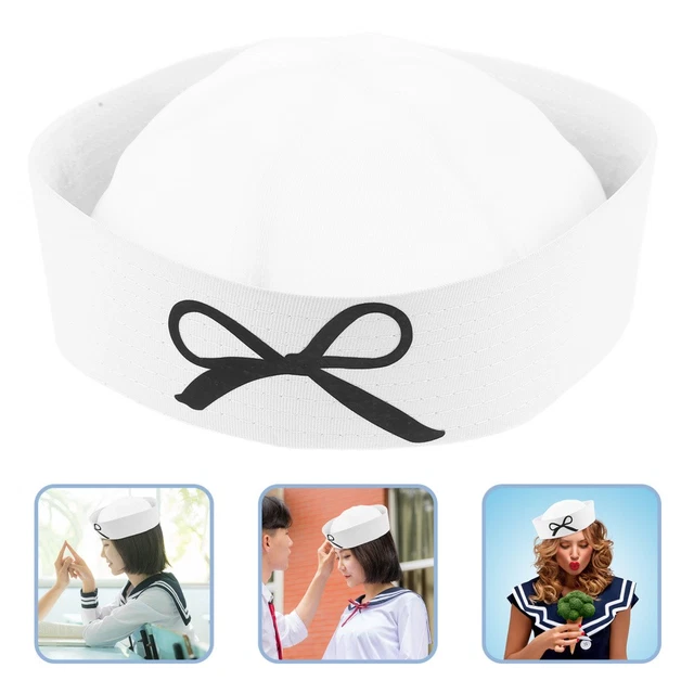 SAILOR HAT COSTUME Sailors Cosplay Hats for Party Nautical Female £27. ...