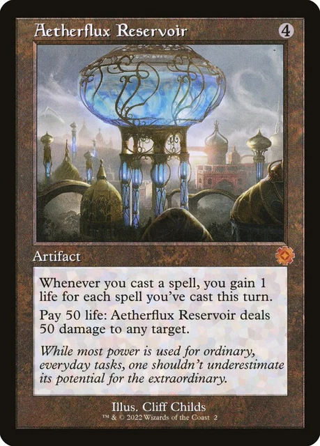 AETHERFLUX RESERVOIR | NM | ENG | Brother's War Extras | MtG Magic EDH ...