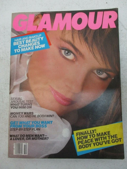 GLAMOUR MAGAZINE OCTOBER 1984 Paulina Porizkova No Label Vintage Womens ...