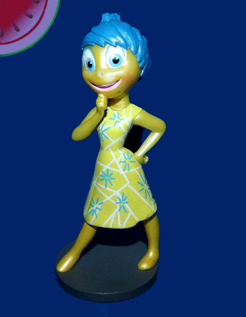 DISNEY STORE PIXAR'S Inside Out Movie JOY 3..5" Cake Topper Figurine ...