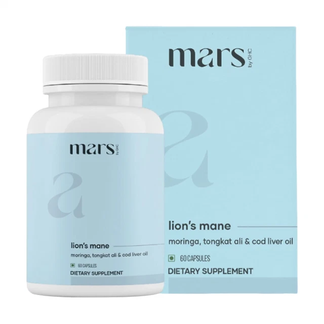 MARS LION’S MANE Caps (60N) : Powered with Moringa Powder - Pack of 1 £ ...