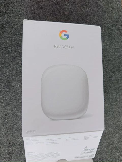 GOOGLE NEST WI-FI Pro 6E 5400Mbps 2-Port Wireless Router - Snow ...