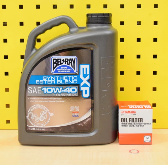YAMAHA YZF R1 4L Huile + Original Filtre à Bel Ray Exp 10w40 RN01 RN04 RN09 RN12 EUR 99,55 ...