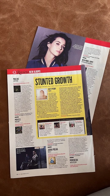 KATY PERRY PRISM album review poster | 2013 Q Magazine cutting £6.50 ...