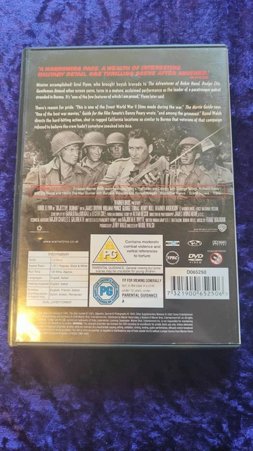 DVD. OBJECTIVE BURMA. Errol Flynn Classic War Film. Uk R2 1945 War ...