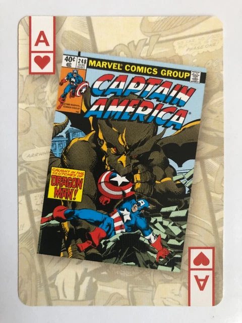 CAPTAIN AMERICA MARVEL Comics Retro Magazine Poster Superhero Swap ...