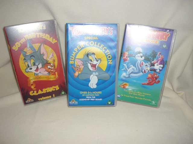 TOM AND JERRY bumper collection/The Movie/50th Birthday Classics = 3 ...