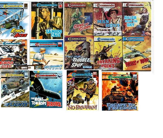 COMMANDO COMICS 2024 over 200 Titles on DVD in a CBZ Format new books ...