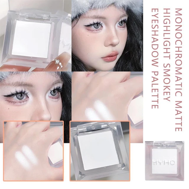 MONOCHROMATIC MATTE HIGHLIGHT Smokey Eyeshadow Palette Facial Makeup ν ...