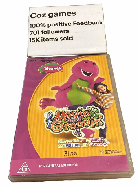 BARNEY MOVIN AND Groovin Dvd Australian Release Kids Tv Show 41 Minute ...