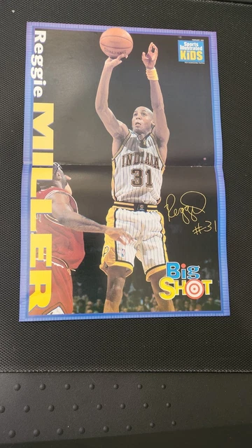 VINTAGE RARE SPORTS Illustrated For Kids Reggie Miller Indiana Pacers ...