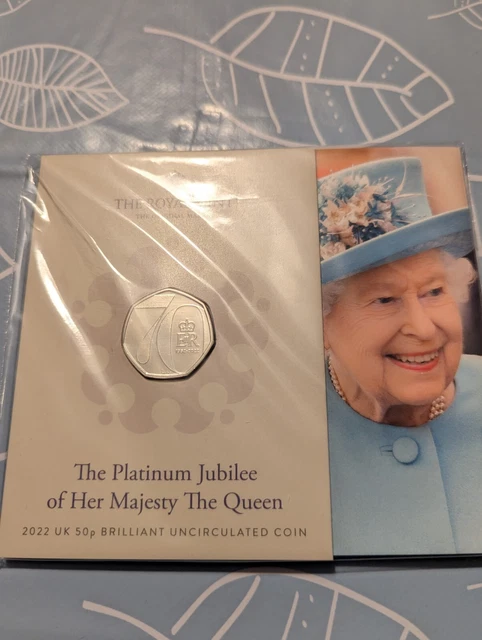 PLATINUM JUBILEE OF Her Majesty Queen Elizabeth11 2022 50p Coin BUNC ...