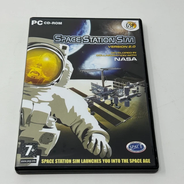 SPACE STATION SIM Version 2.0 Pc Cd Rom Simulation near mint condition ...