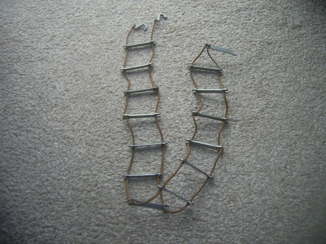 VINTAGE ORIGINAL ACTION Man Training Tower Rope Ladder With Fixing ...